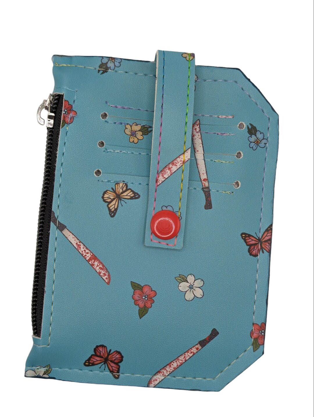 Butterfly Machete Minimalist Wallet - Perfect Gift, Slim Wallet, Spooky ...