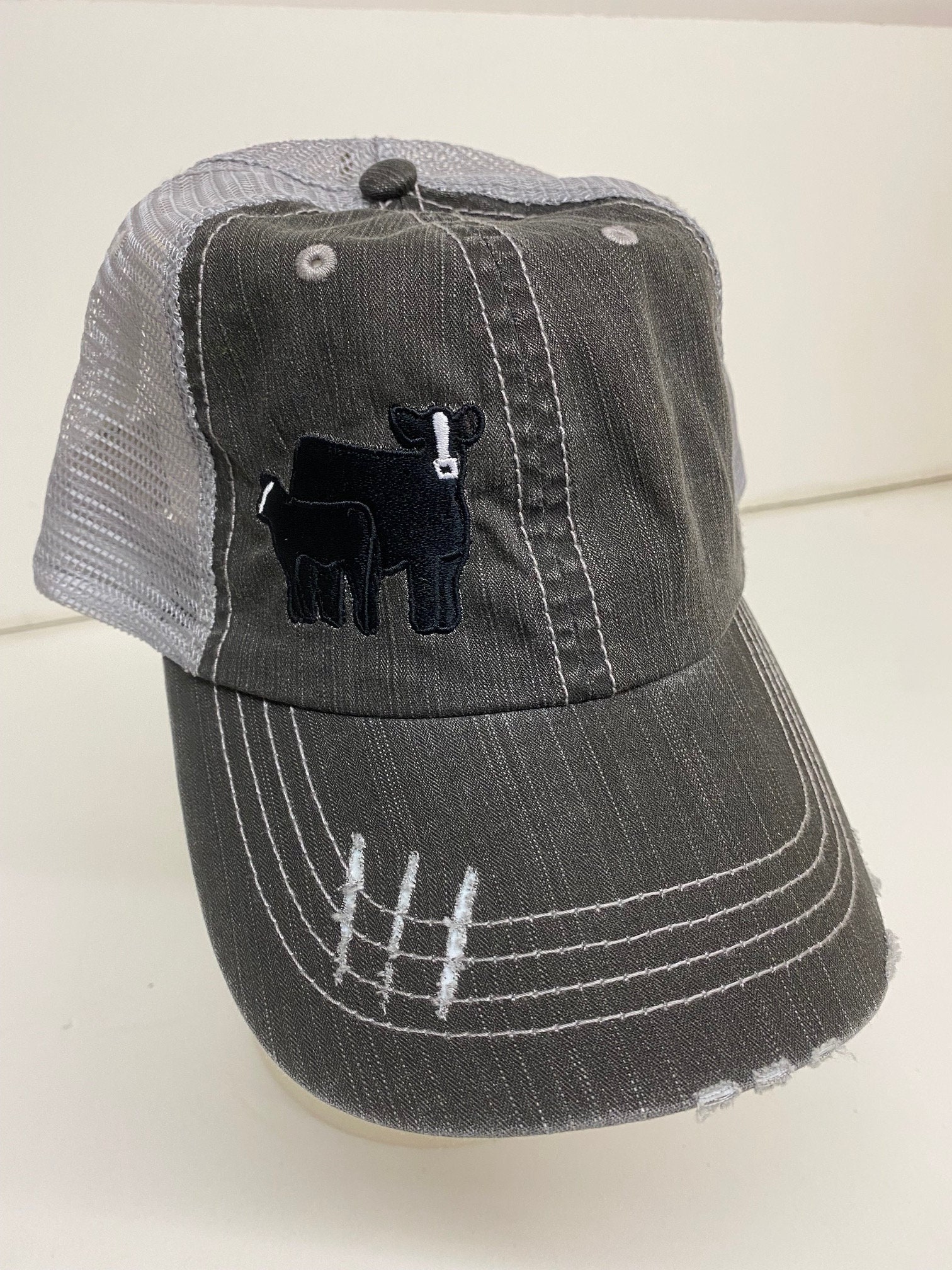 Cow Calf Pair Right Side of Hat - Etsy