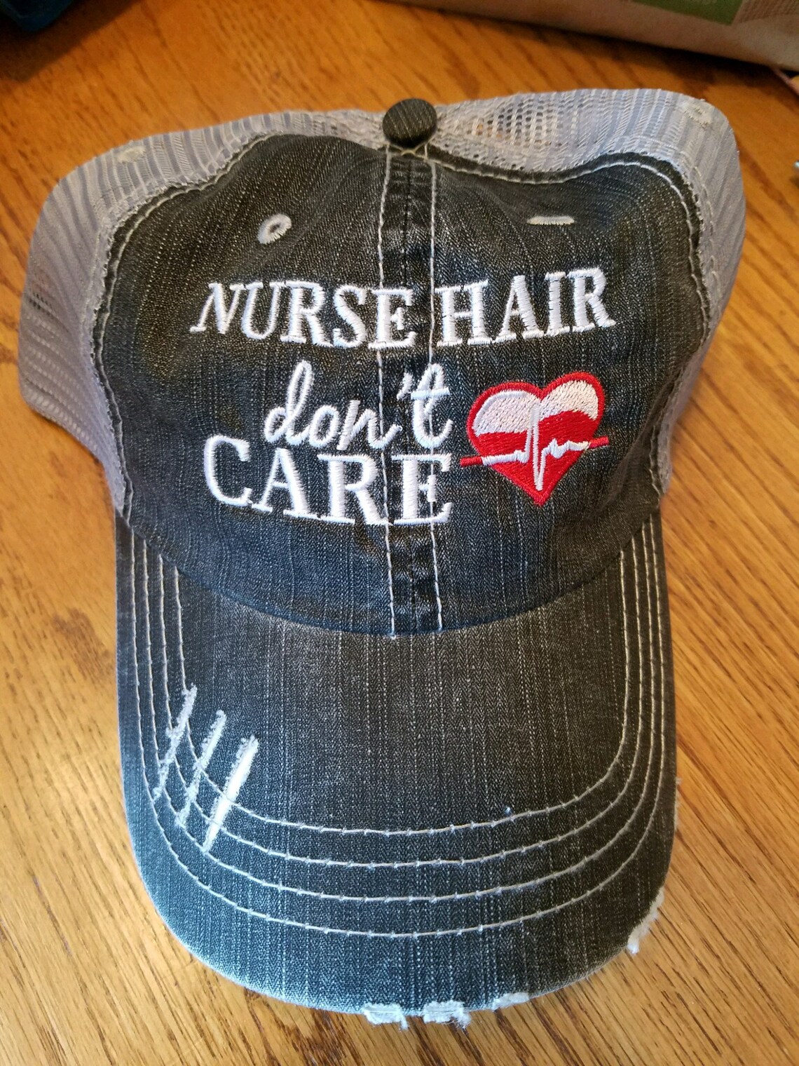 Nurse Hair Don't Care Hat - Etsy