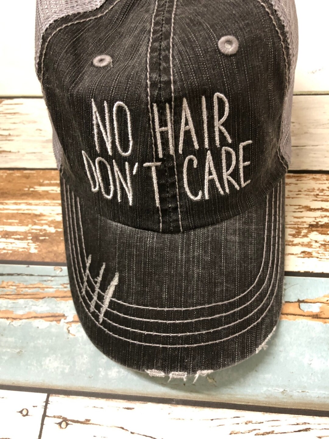 No Hair Don't Care Hat - Etsy