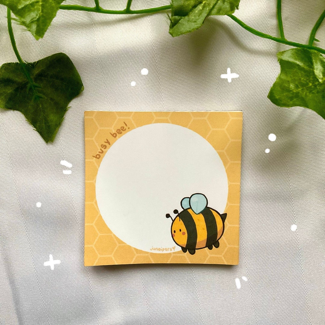 Busy Bee Memo Pad 20 Sheets 3x3 - Etsy