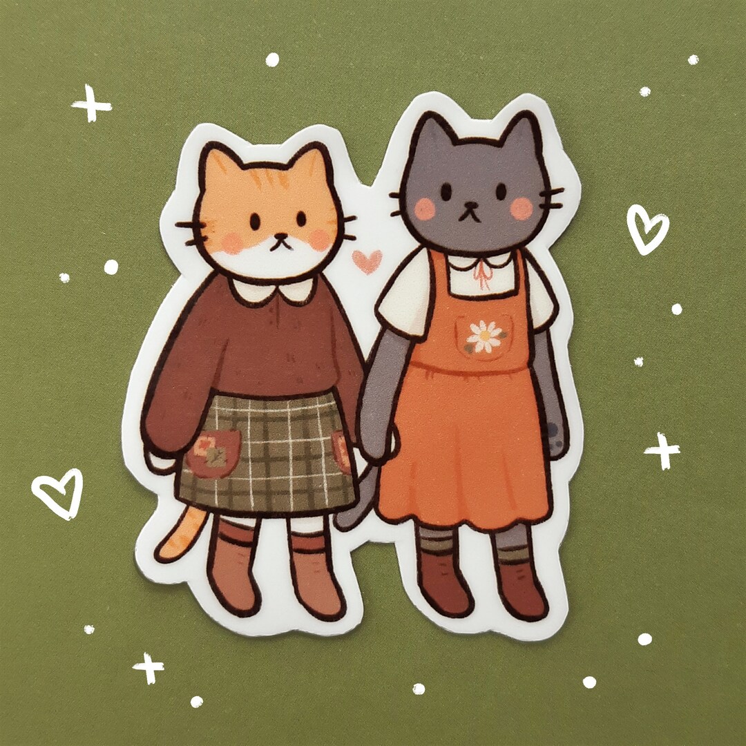 Cat Girlfriends Vinyl Sticker - Etsy