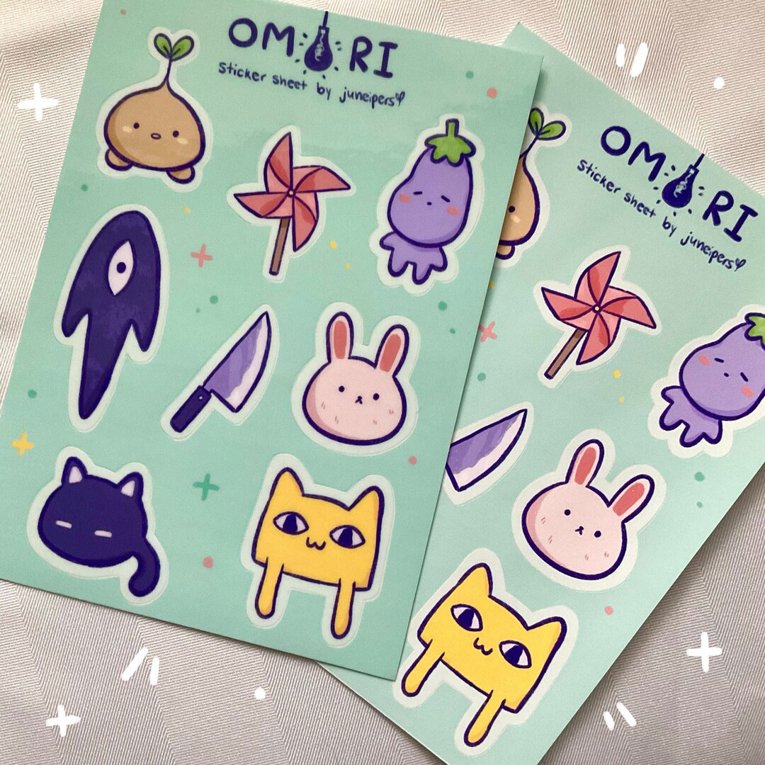 OMORI Vinyl Sticker Sheet - Etsy
