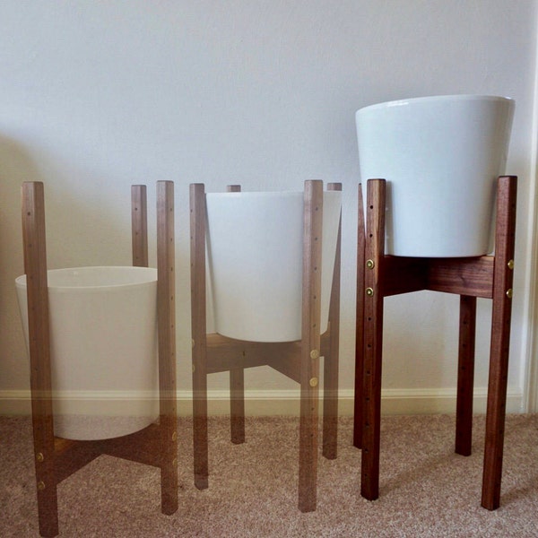 Walnut Plant Stand - Etsy