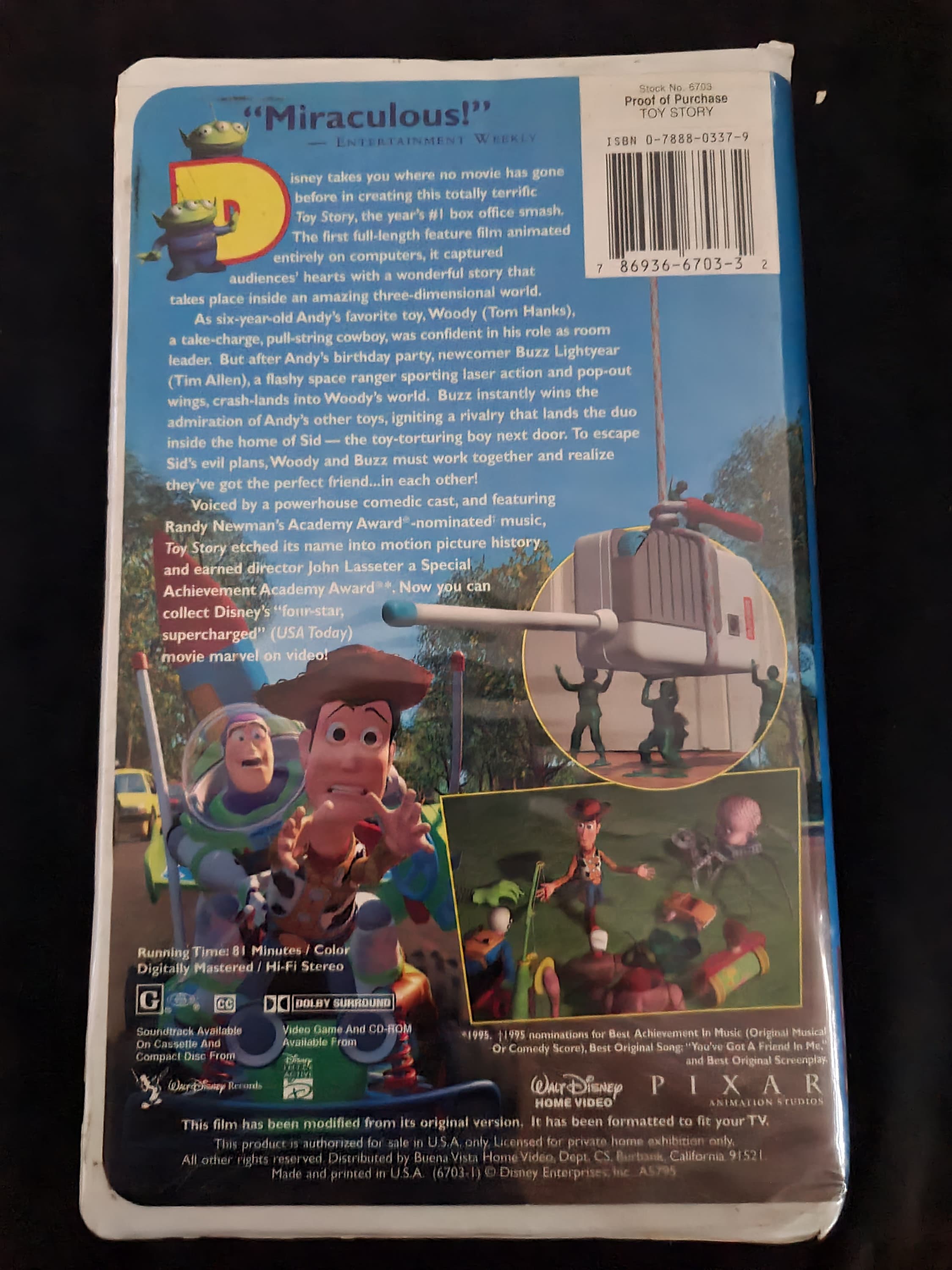 Toy Story Vhs Cover