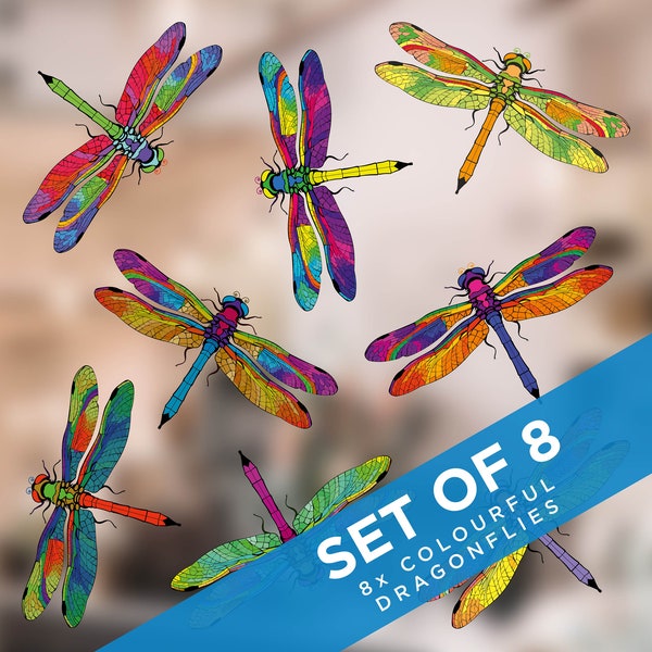 Dragonfly Wall Stickers - Etsy UK