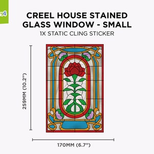 Creel House Stained Glass Window Cling: Stranger Things Inspired Decor ...