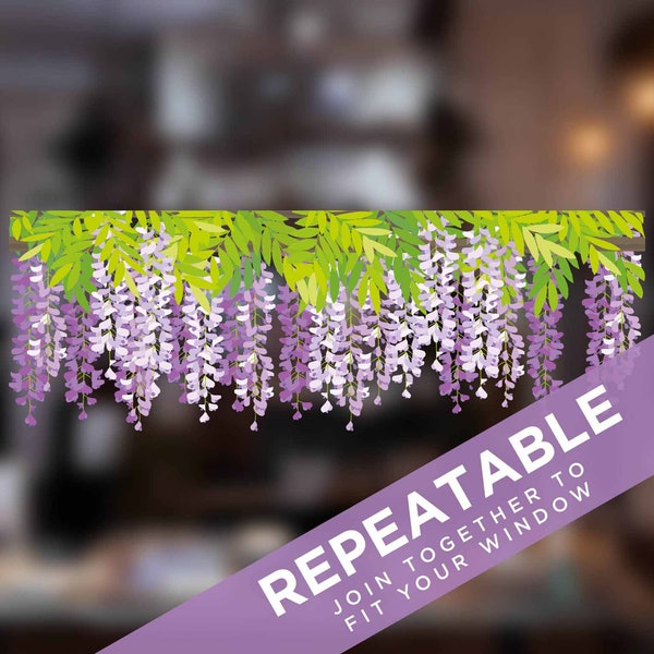 Floral Window Sticker - Etsy