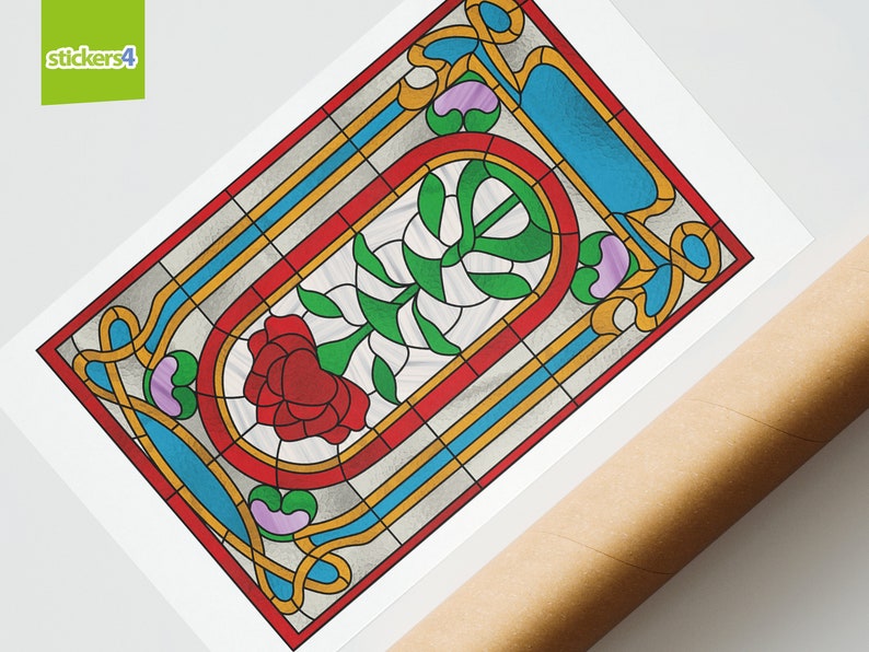 Creel House Stained Glass Window Cling: Stranger Things Inspired Decor ...