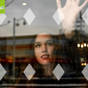 Glass Awareness Stickers | Glass Safety for Home & Business. Frosted ...