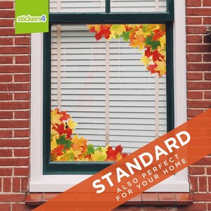 Photorealistic Autumn Leaves Corners Shop Window Stickers (set of 4) - Etsy