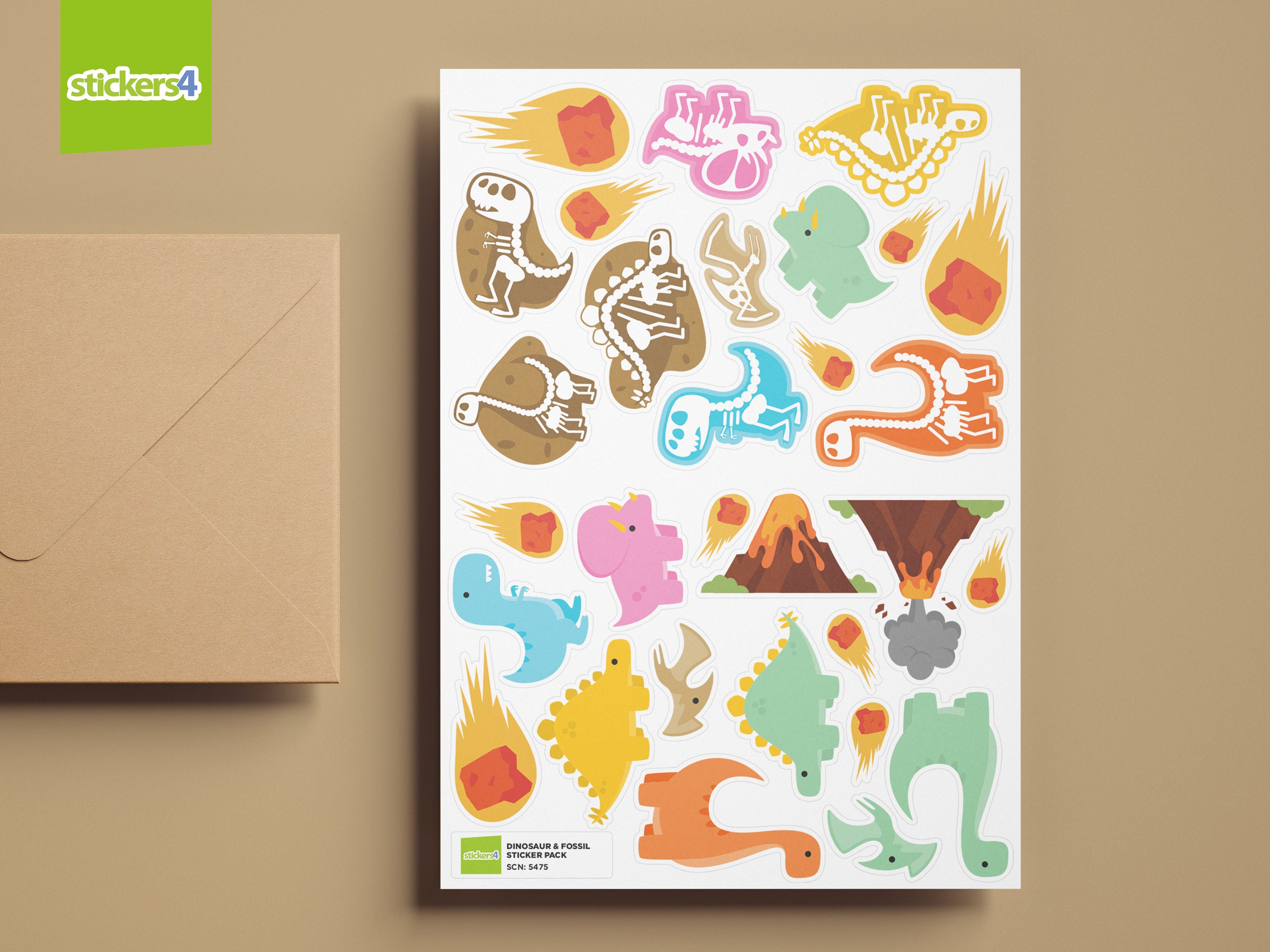 Dinosaur and Fossil Sticker Pack Laptop Decals Stickers for - Etsy