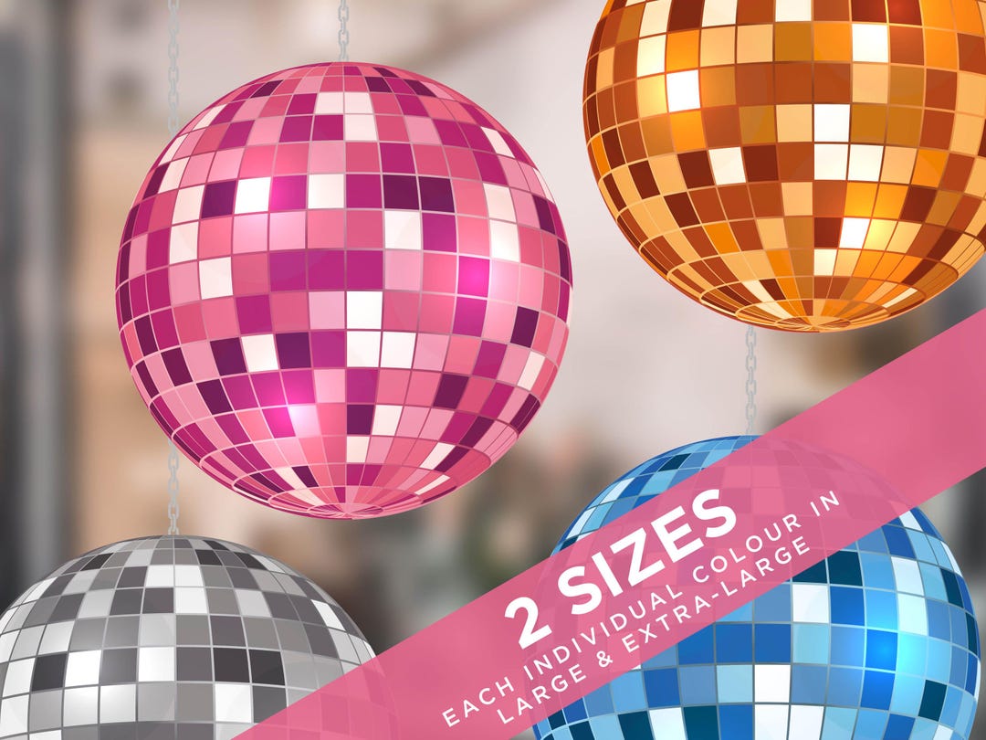 Individual Disco Ball Window Stickers (large & XL) - Etsy