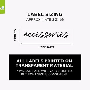 Seasonal Script Font Labels | Home Edit Style Labels | Storage Labels ...