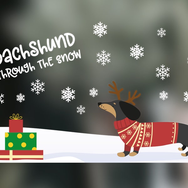 Dachshund Through the Snow - Etsy