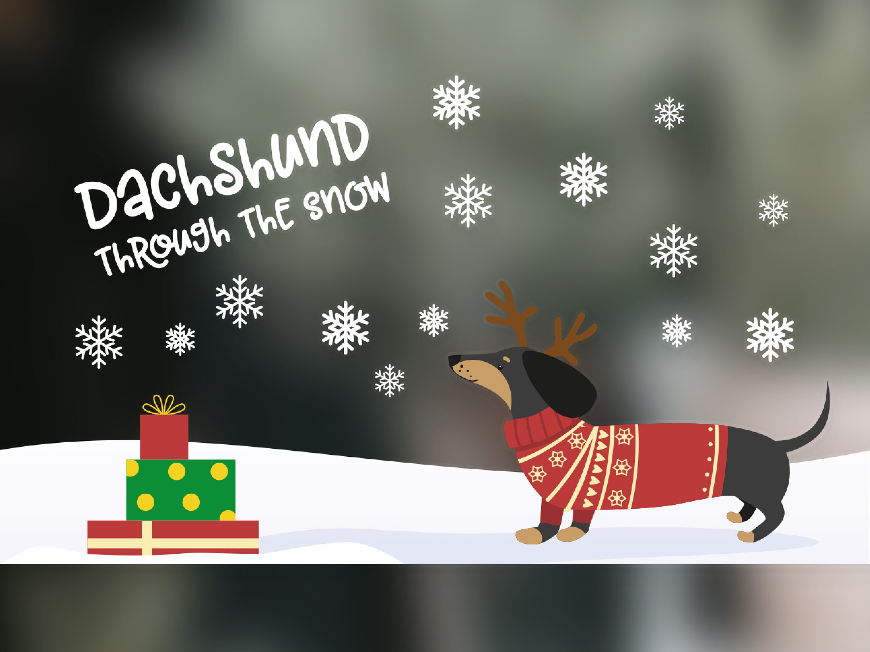 Miniature Dachshund Christmas Cards