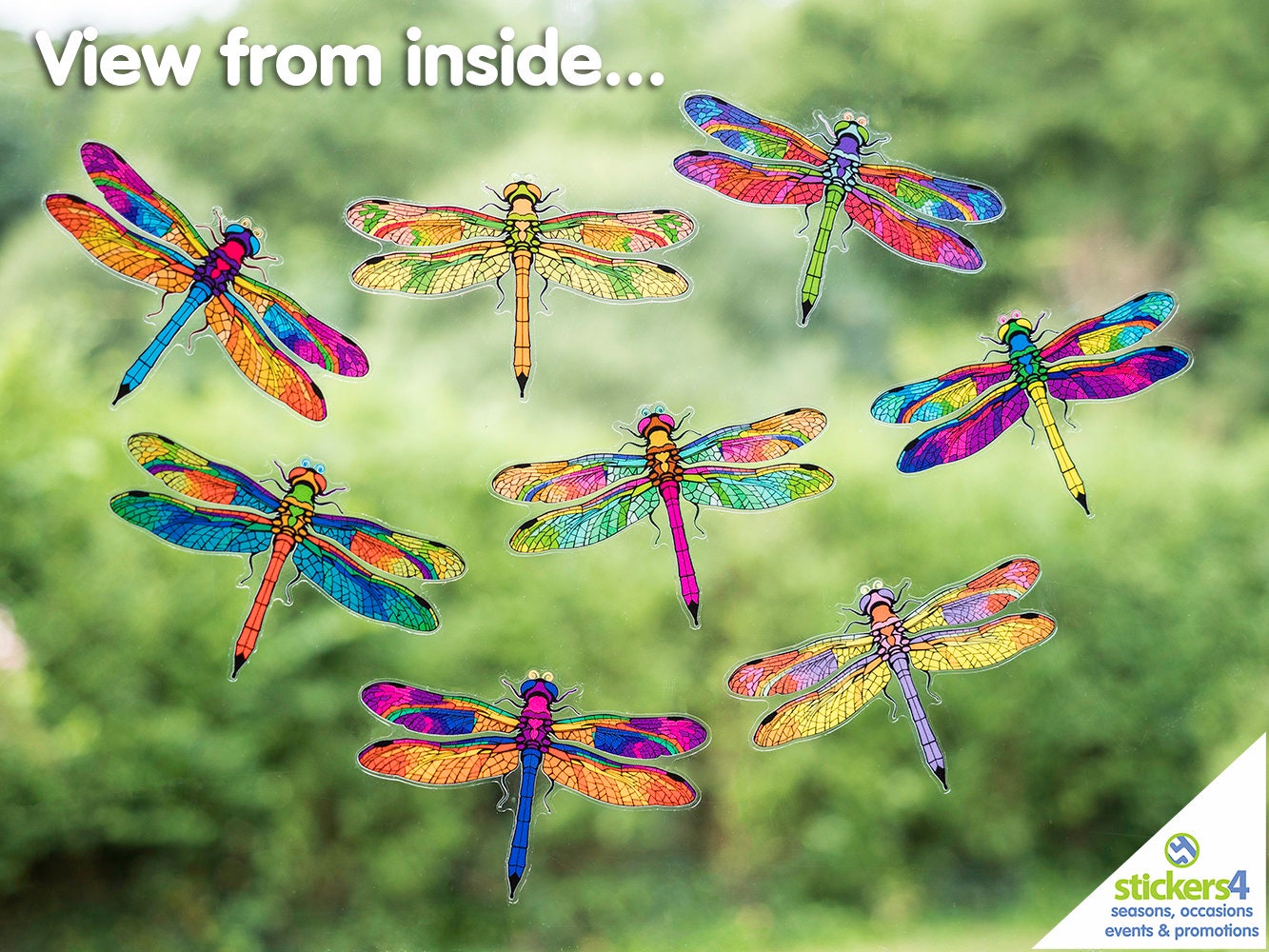 8 Beautiful Dragonfly Double-sided Cling Window Stickers - Etsy UK