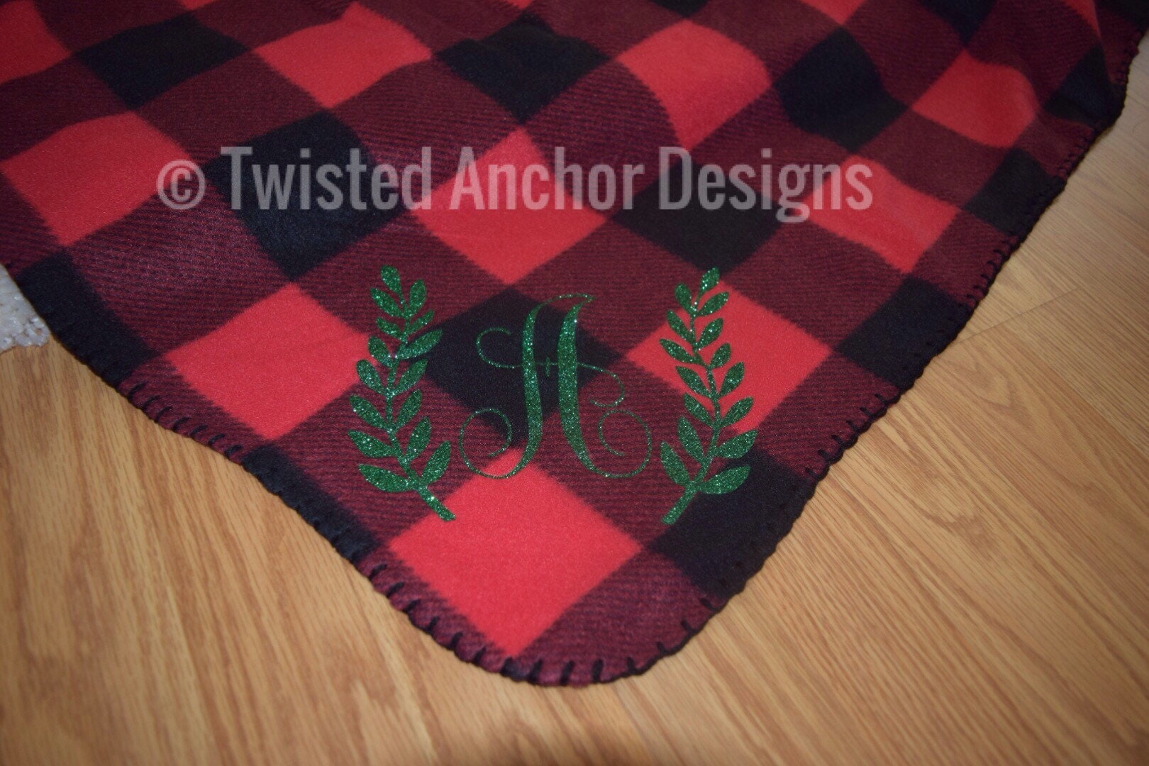 Custom Personalized Buffalo Plaid Fleece Throw Blanket Winter - Etsy