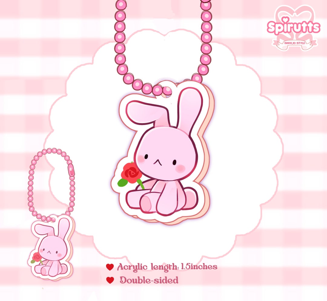 CHIBI CHARMS COLLECTION Honey Senpais Bunny Double-sided Acrylic/chain ...