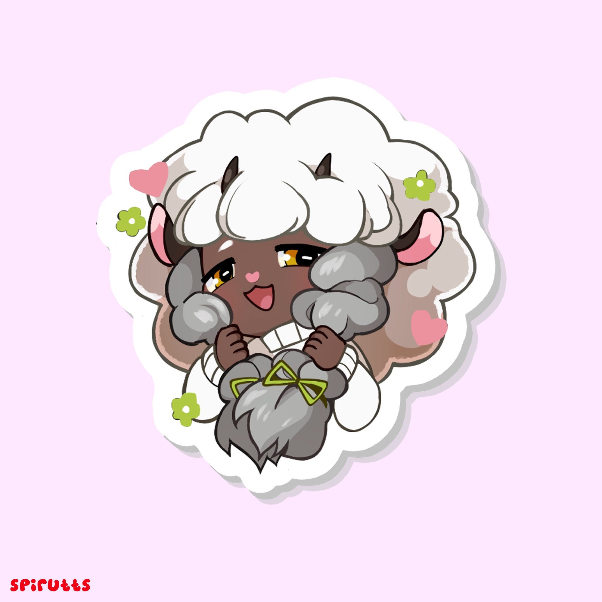 STICKER Human Wooloo Glossy Vinyl Peelback - Etsy UK