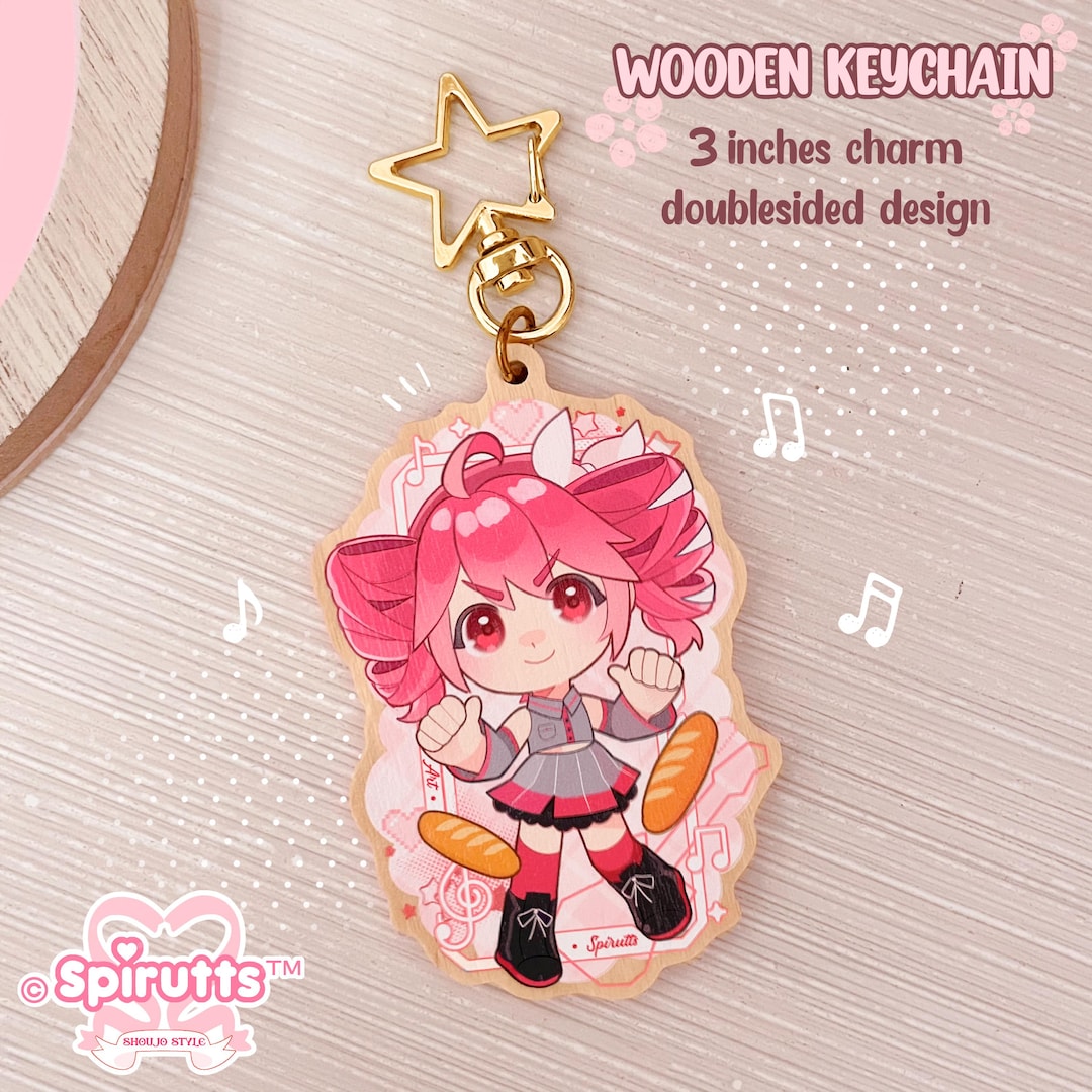 KEYCHAIN - "teto Territory is Back~!" - / Retro / Vocaloid / Anime ...