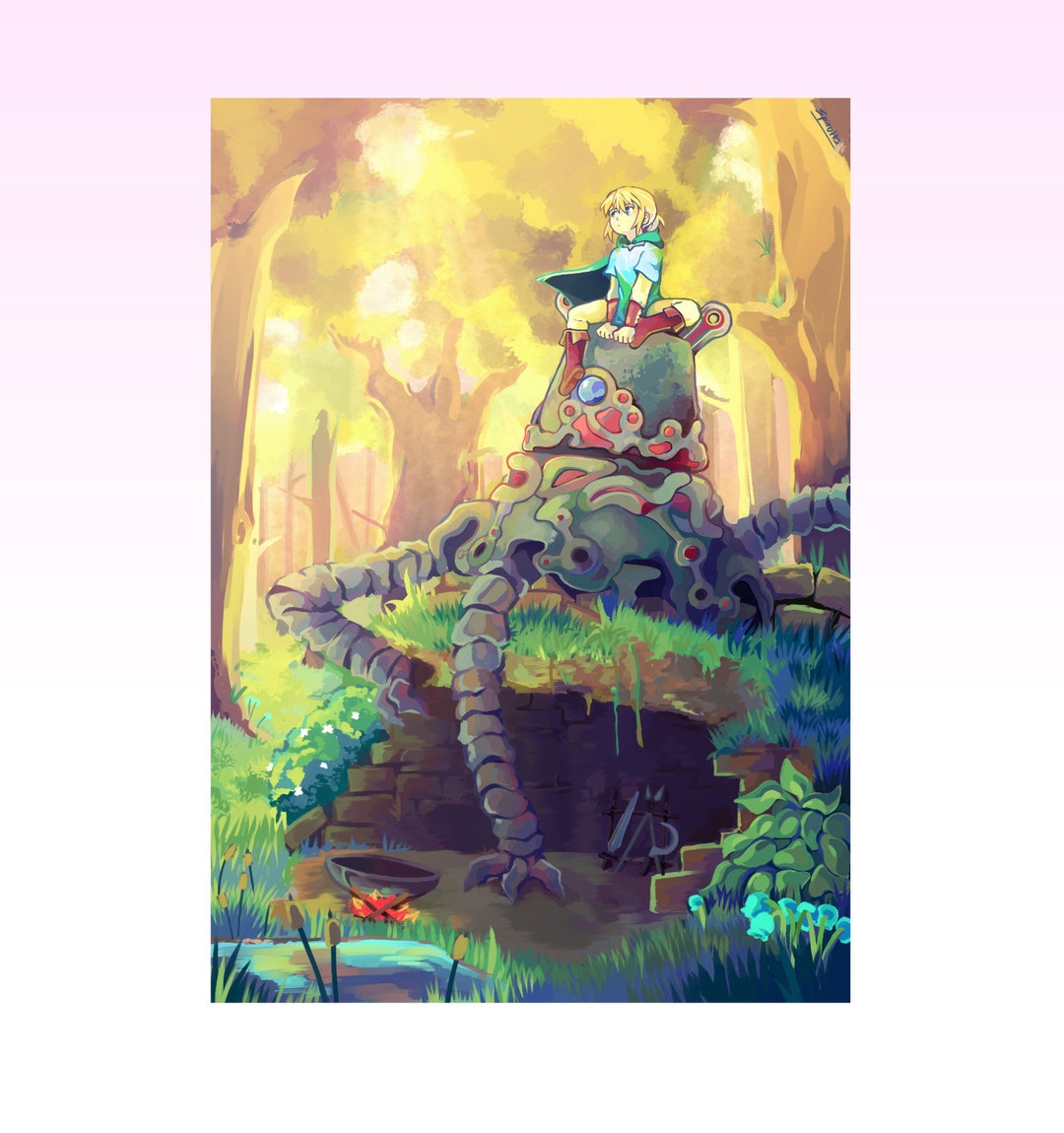 PRINT/POSTER - Fallen Guardian - Thick Glossy Paper - Etsy