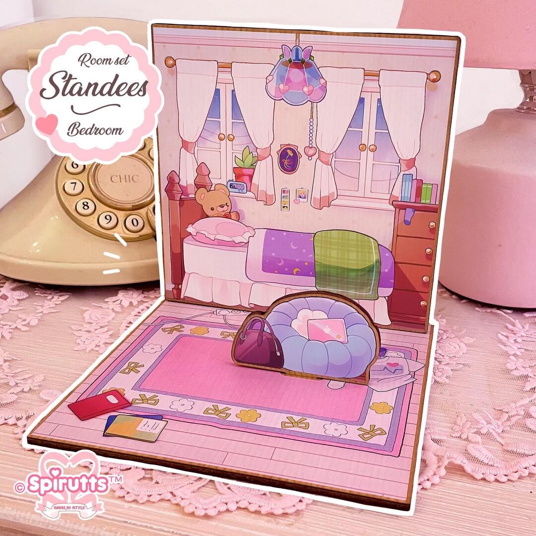 ROOM STANDEE - Bedroom~! / Cute / Comfy - Synthetic Pinewood / Figure ...