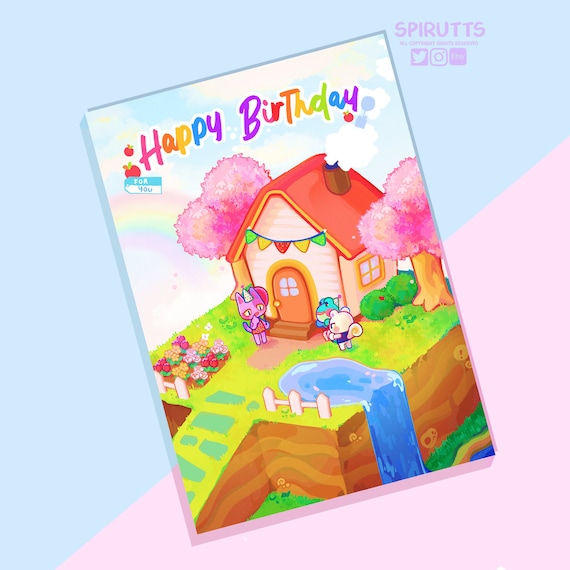 Birthday Card Our favourite neighbour folded card/Thick | Etsy