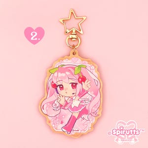 KEYCHAIN(S) - Classic and Sakura Miku / Anime / Vocaloids / Cherry ...
