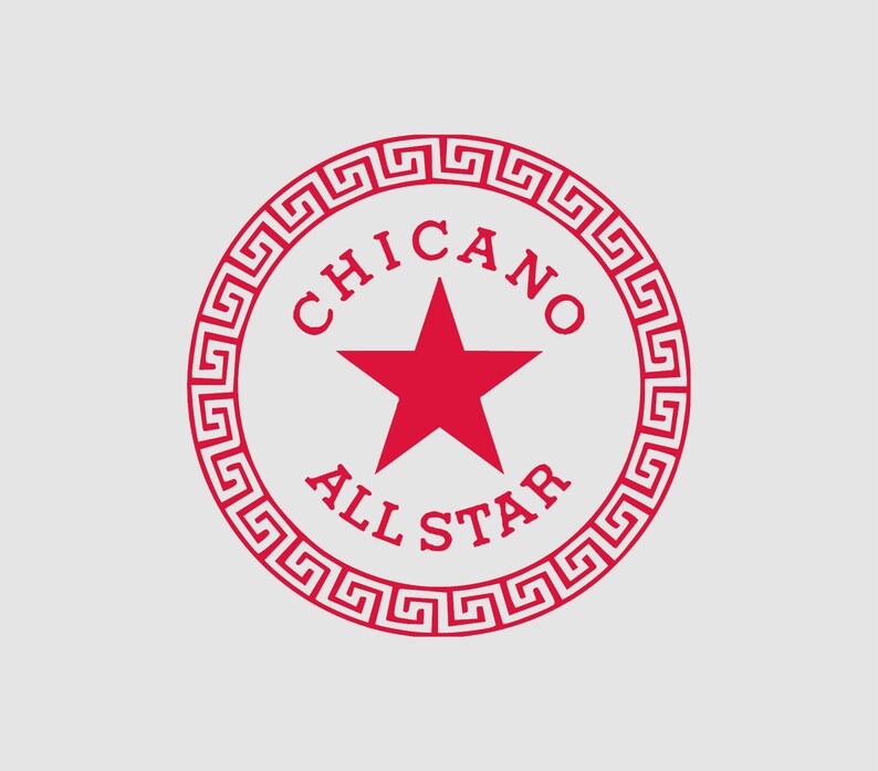 Chicano All Star Vinyl Cut Decal - Etsy