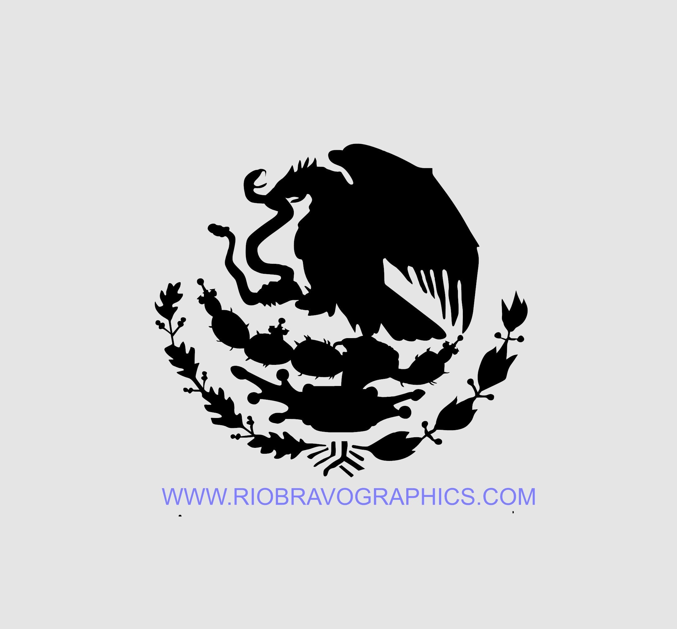 Mexican National Emblem Die Cut Decal - Etsy