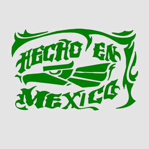 Hecho En Mexico Vinyl Die Cut Decal or Sticker - Etsy