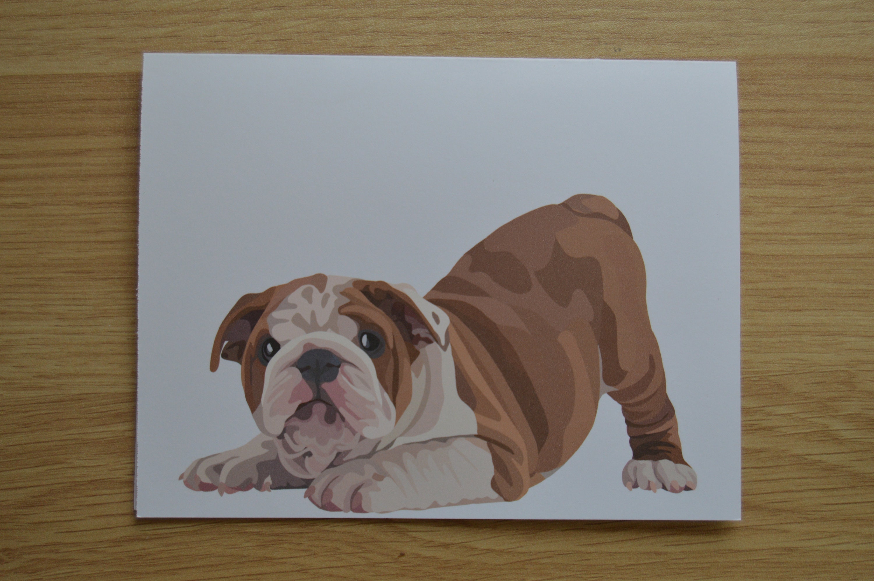 Bulldog Note Cards - Etsy
