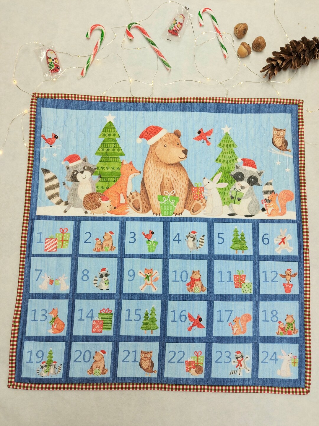 Fabric Advent Calendar for Children and Adults, Reusable Christmas ...