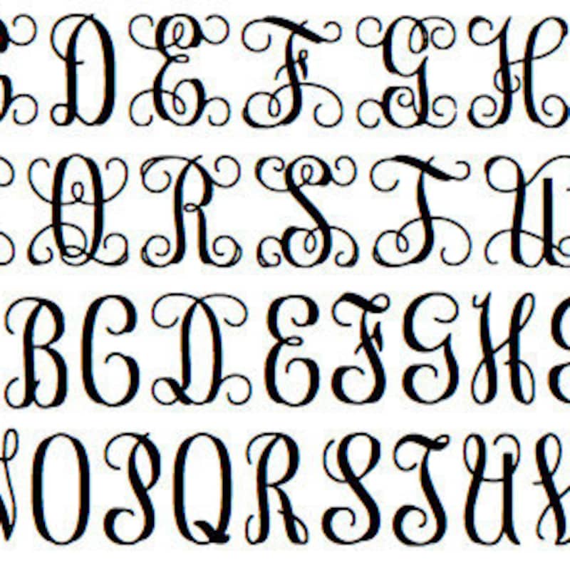 Interlocking Font - Etsy