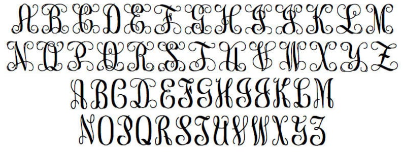 Interlocking Monogram Font .otf .ttf - Etsy