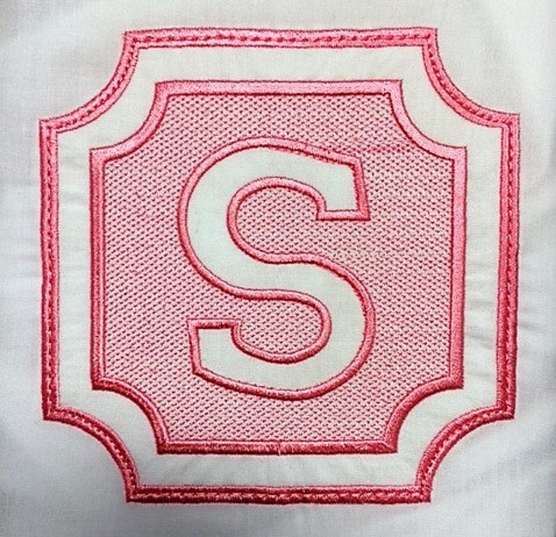 Embossed Alphabet for Home Embroidery Machines Digital Files - Etsy