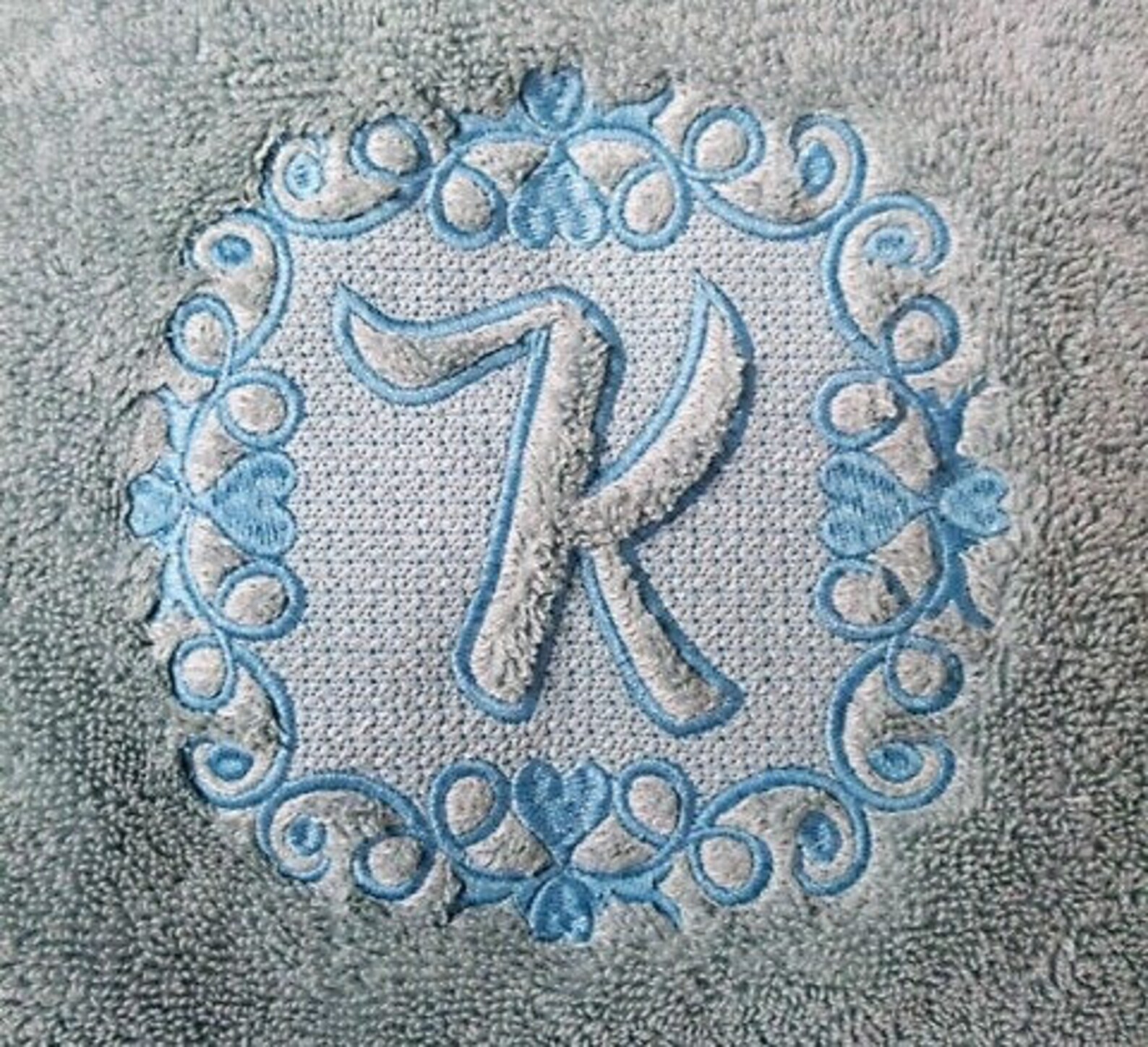 Embossed Fancy Alphabet Digital Files for Home Embroidery - Etsy
