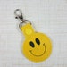 Happy Face Key Chain, Happy Face Emote, Smiley Face Keychain, Happy ...