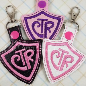 CTR Keychain, Choose the Right Keychain, Embroidered CTR Keychain, Baptism Gift, Custom Ctr ...