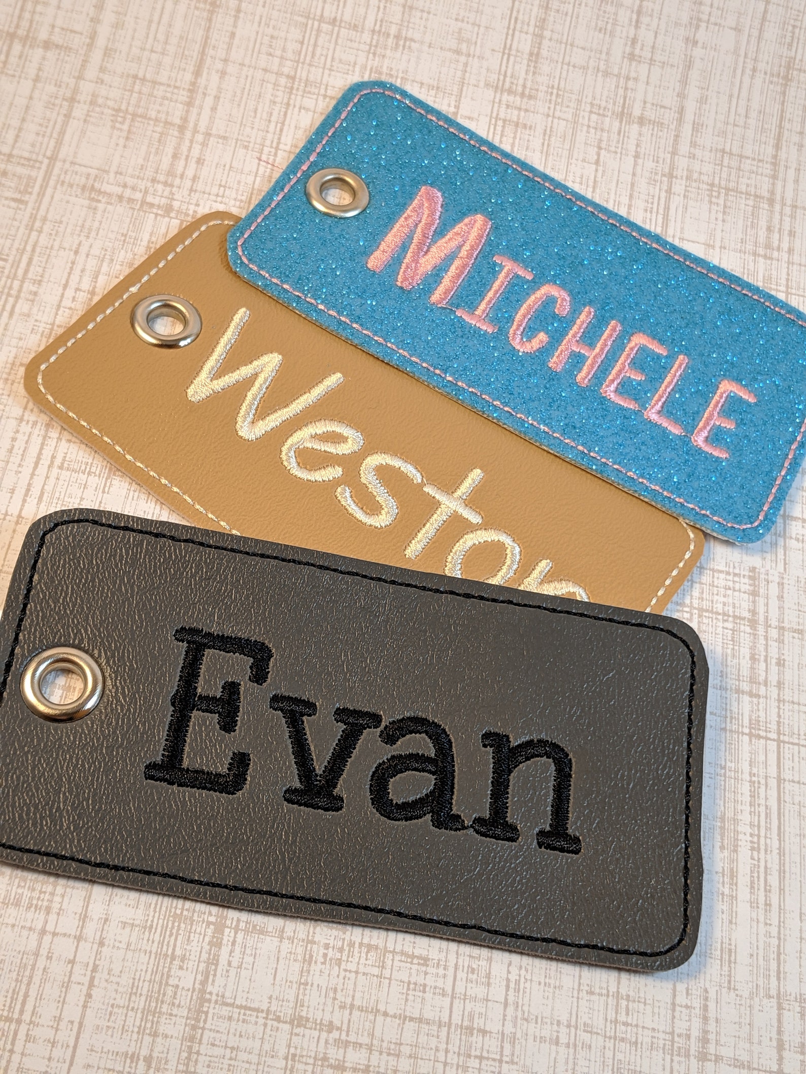 Personalized Name Tag Luggage Tag Embroidered Name - Etsy