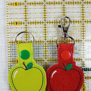 Apple Key Chain, Personalized Key Chain, Custom Key Chain, Teacher Gift ...