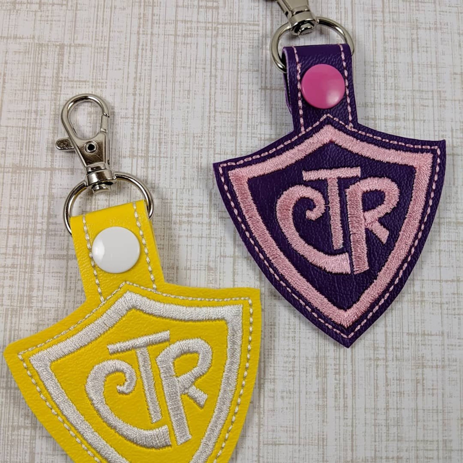 CTR Keychain Choose the Right Keychain Embroidered CTR - Etsy