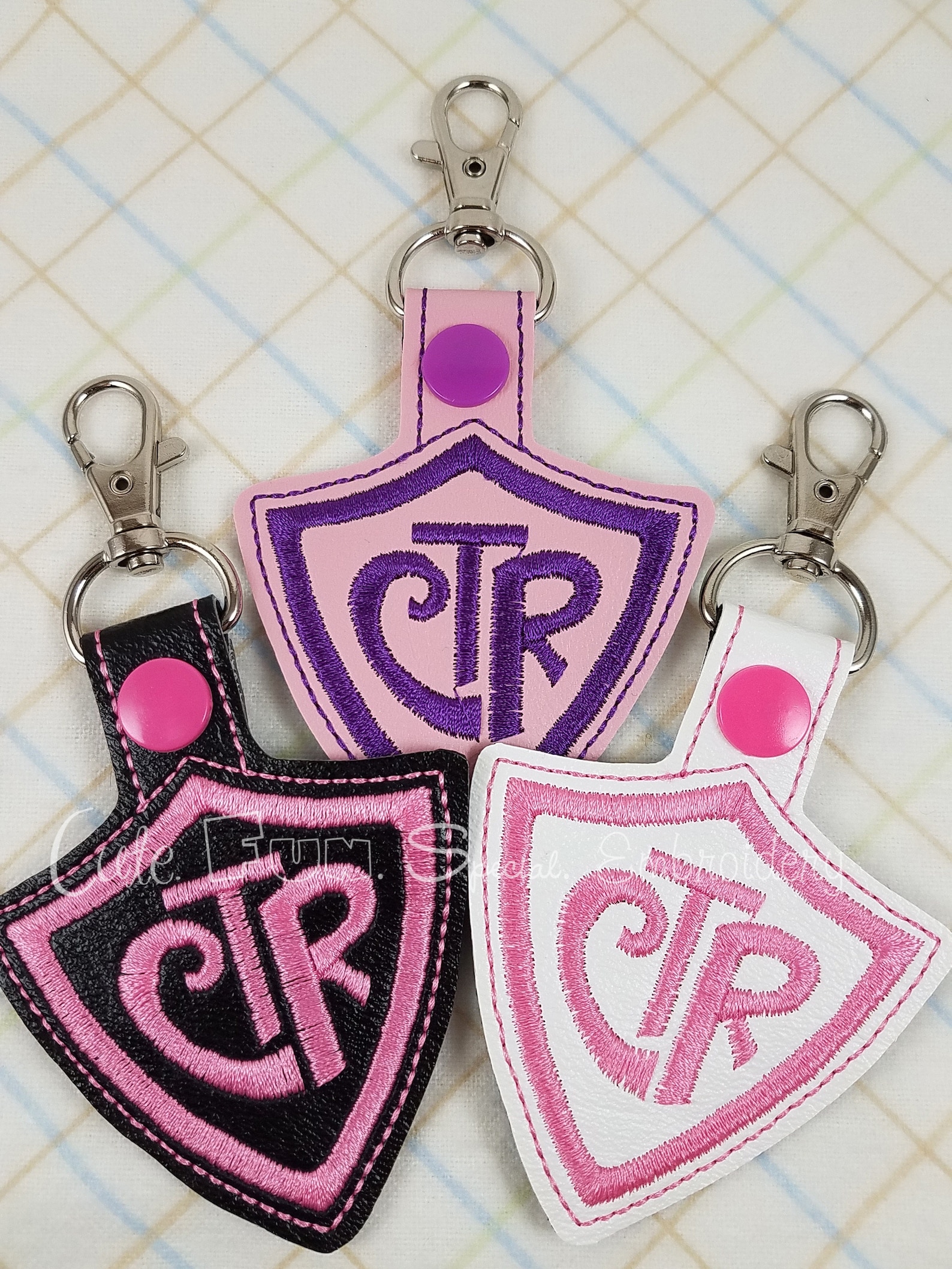 CTR Keychain Choose the Right Keychain Embroidered CTR - Etsy