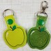Apple Key Chain, Personalized Key Chain, Custom Key Chain, Teacher Gift ...