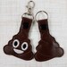 Poop Emoji Keychain, Poop Keychain, Poop Party Favor, Poop Stocking ...