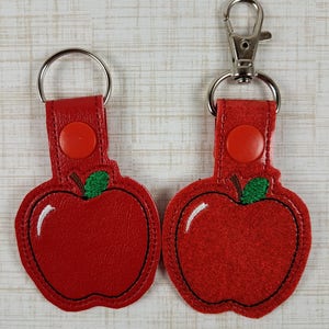 Apple Key Chain, Personalized Key Chain, Custom Key Chain, Teacher Gift ...