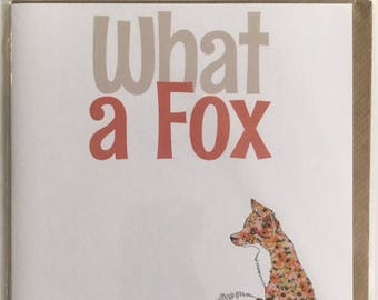 Fox pun card | Etsy