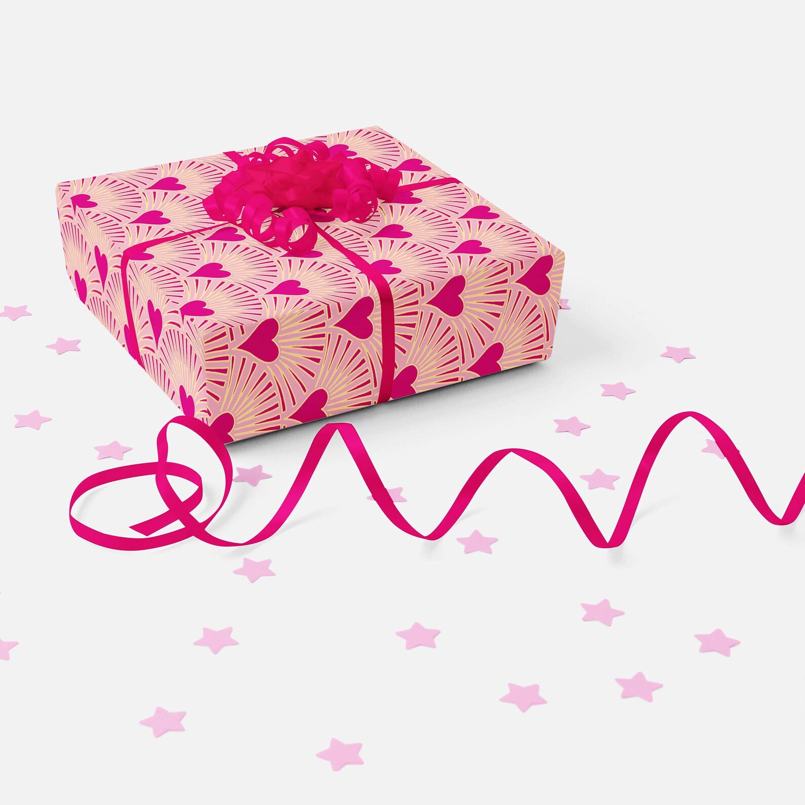 Heart Deco Wrapping Paper - Etsy