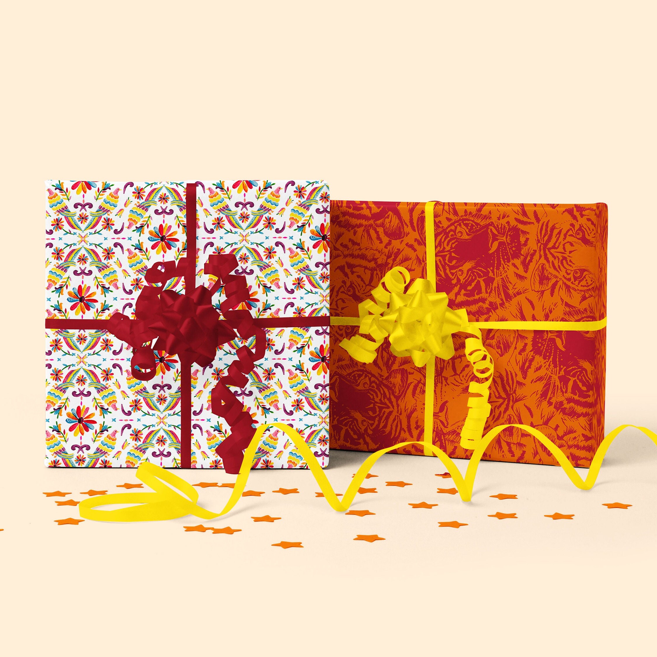 Otomi Embroidery Wrapping Paper - Etsy